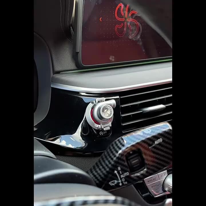 Rotation Turbo Push One Click Key Ring Engine Ignition Protector Anti ...