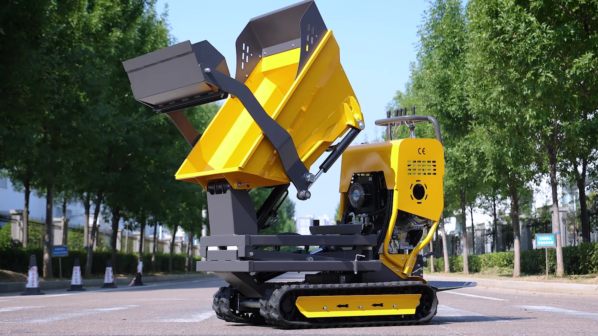 Agricultural Self Loading Dump Truck Recruit Agent Tracked Mini Dumper ...