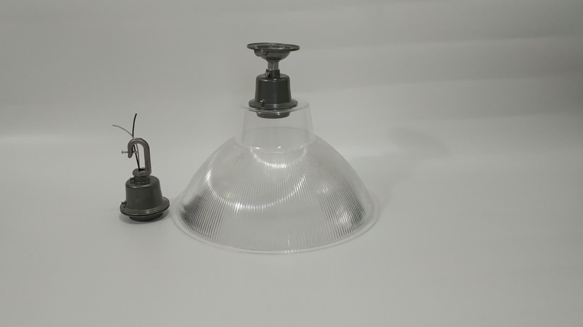 Reflector acrílico transparente para lámpara colgante, base de techo ...