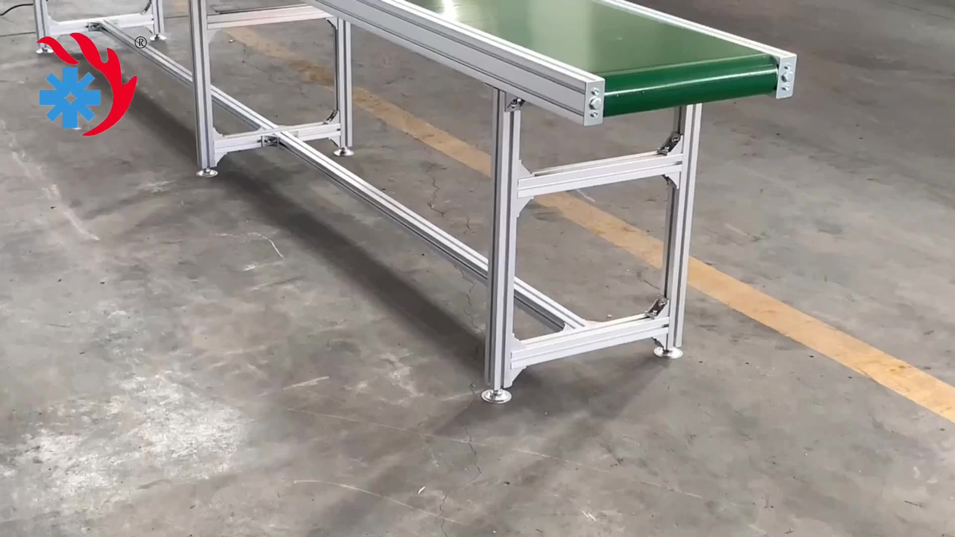 New Flat Pvc Belt Conveyor High Stability Assembly Line Industrial ...