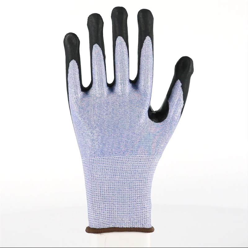 Nmsafety 18 Gauge Anti Cut Soft Liner Coated Foam Nitrile On Palm Light Weight Work Gloves En388 ...
