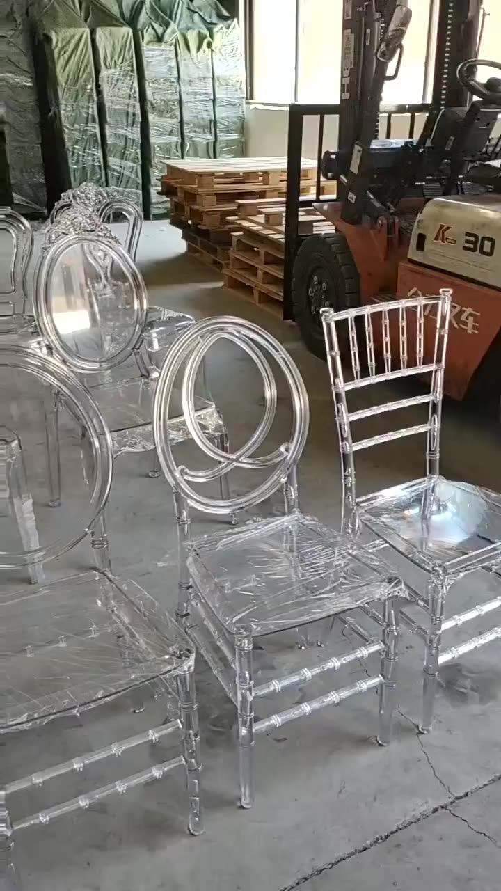 Foshan Clear Transparent Gold Chair Banquet Dining Wedding Crystal ...