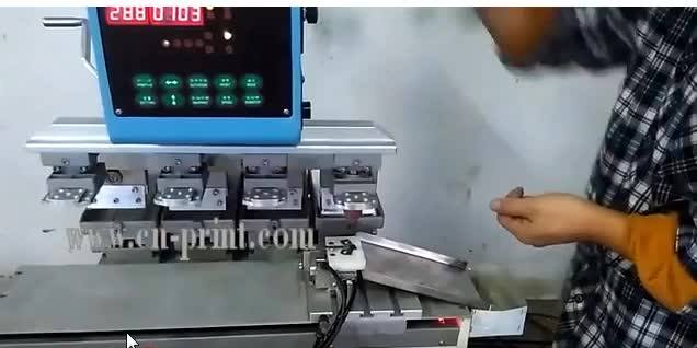 Multicolor 4 Color Ink Cup Easy Lego Pad Printer Machine With Conveyer ...