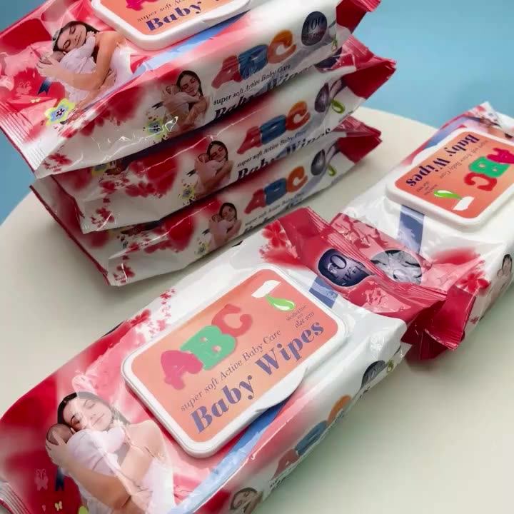 Disposable Soft Organic Clean Unscented Wet Wipes 100 Pcs Abc Natural ...