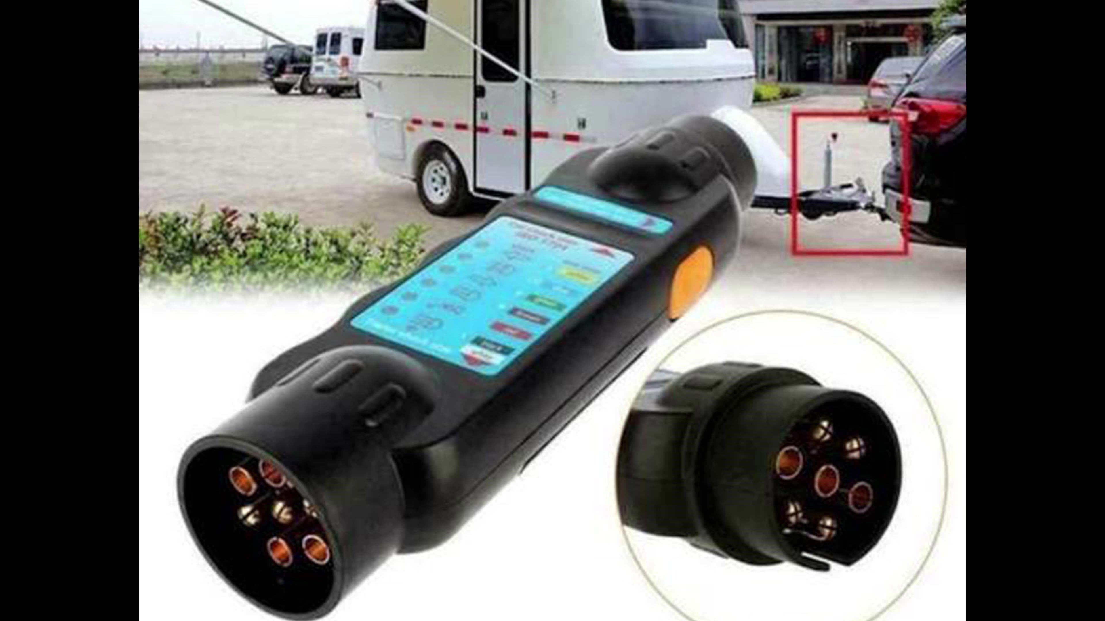 Trailer Socket Tester Set 12 V 7 Pin /13 Pin Towing Light Wiring Cable ...