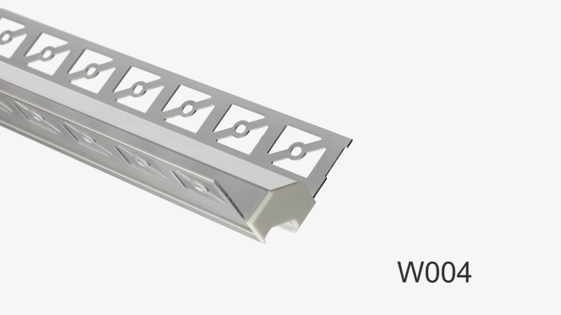Recessed Inner Corner Mounting Led Aluminum Profile Plaster Recessed ...