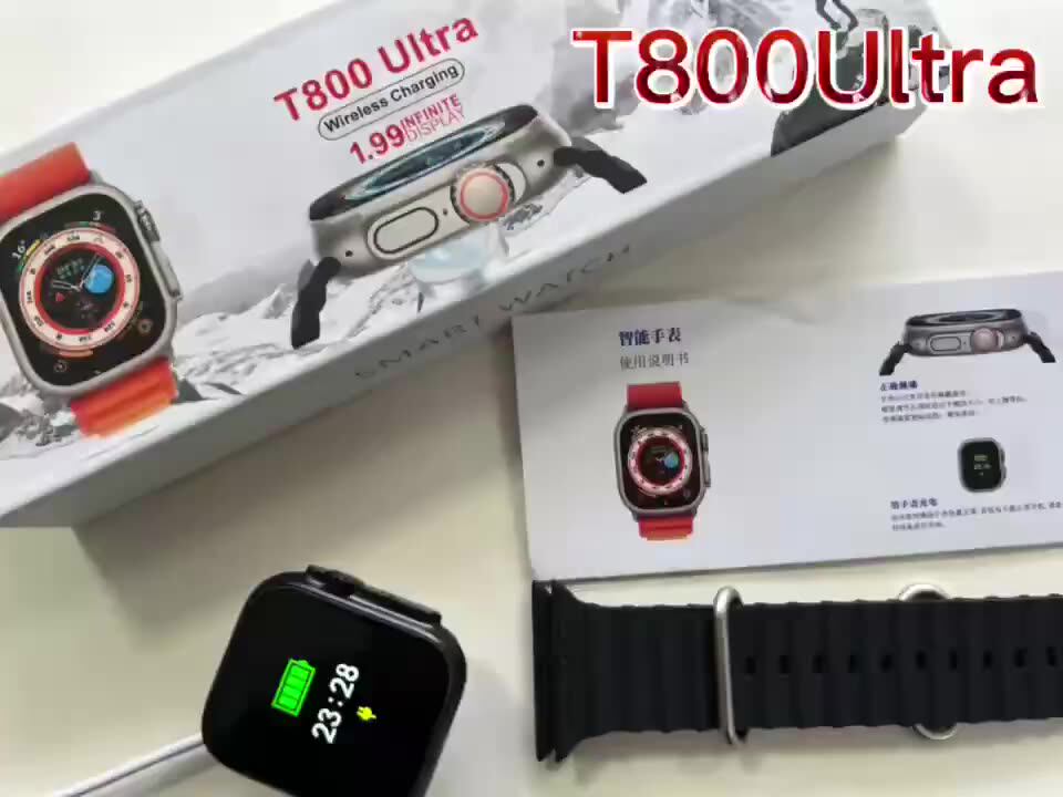 T800ultral Smartwatch Serie 8 Sport Ocean Strap Watch 8 Ultras Touch ...