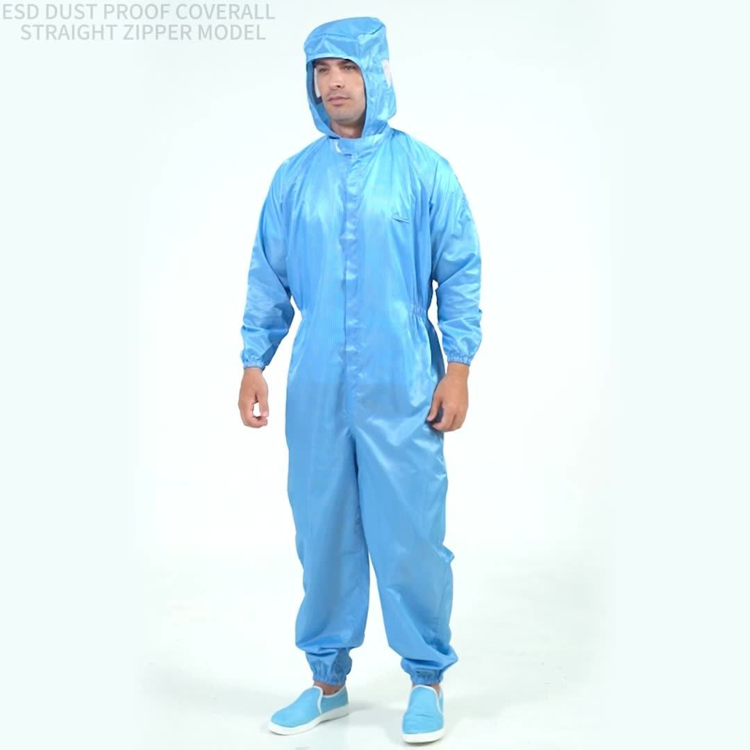 High Quality Cleanroom Unisex Work Clothing Esd Antistatic Garment Dust ...