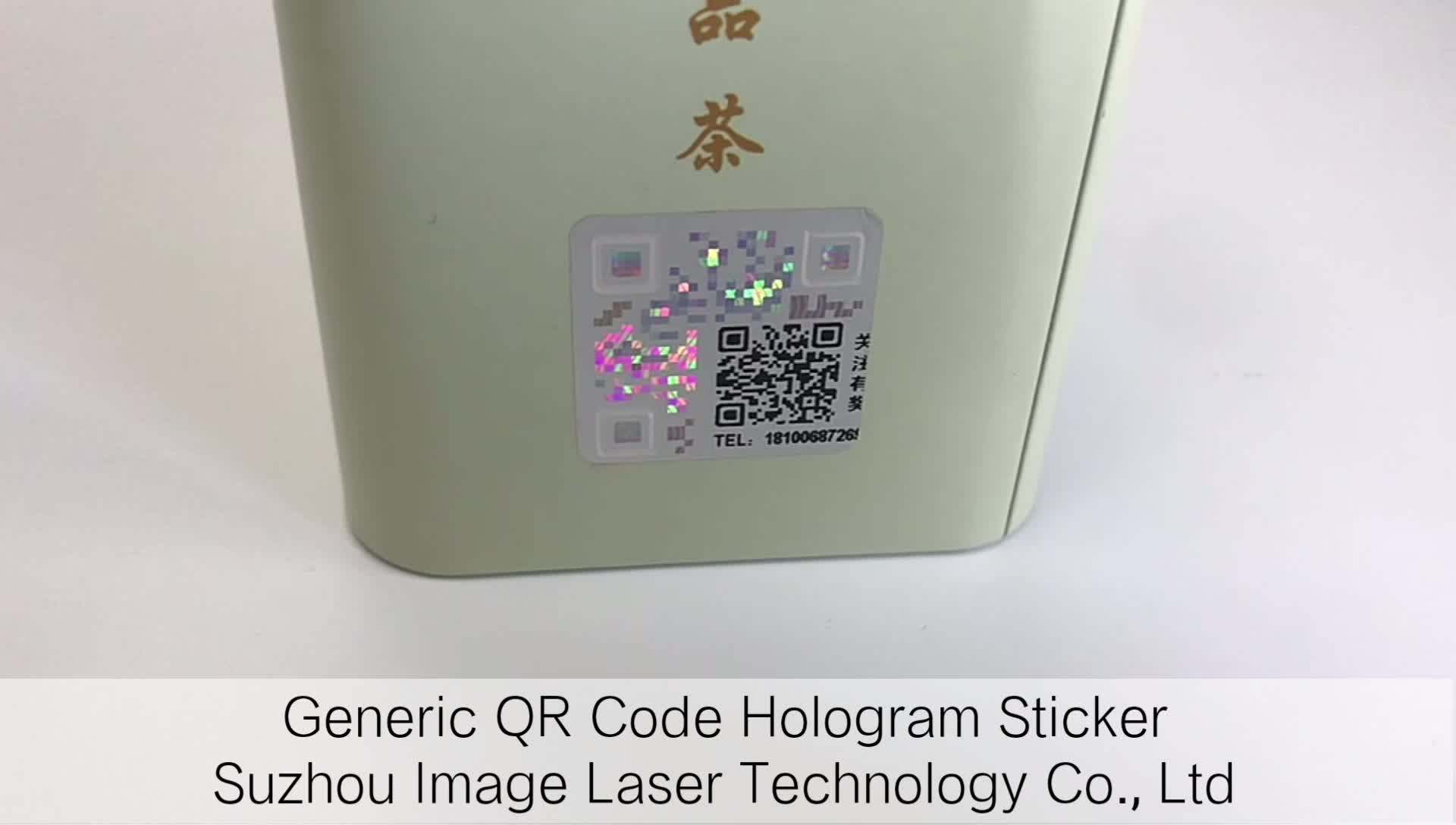 Custom Hologram Qr Code Label For Security Authentication - Buy ...