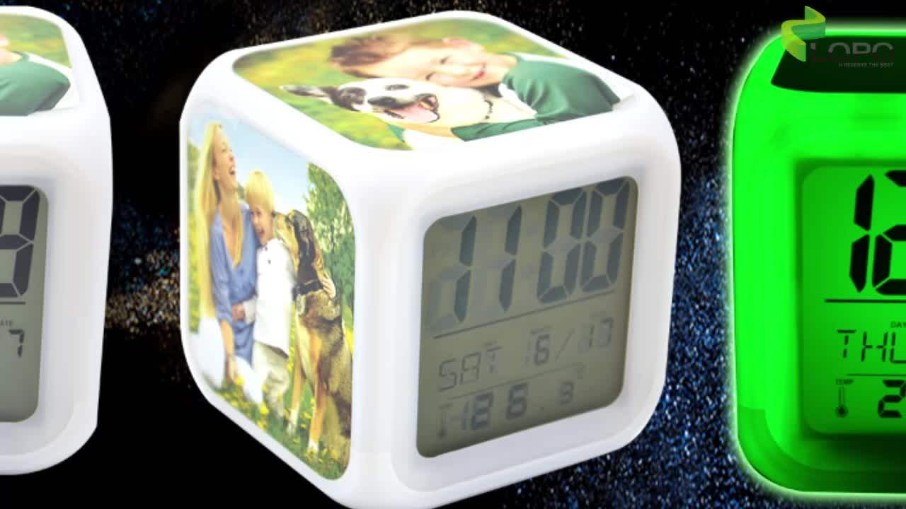 Minimalistic Blanks Led Color Change Digital Alarm Clock For ...