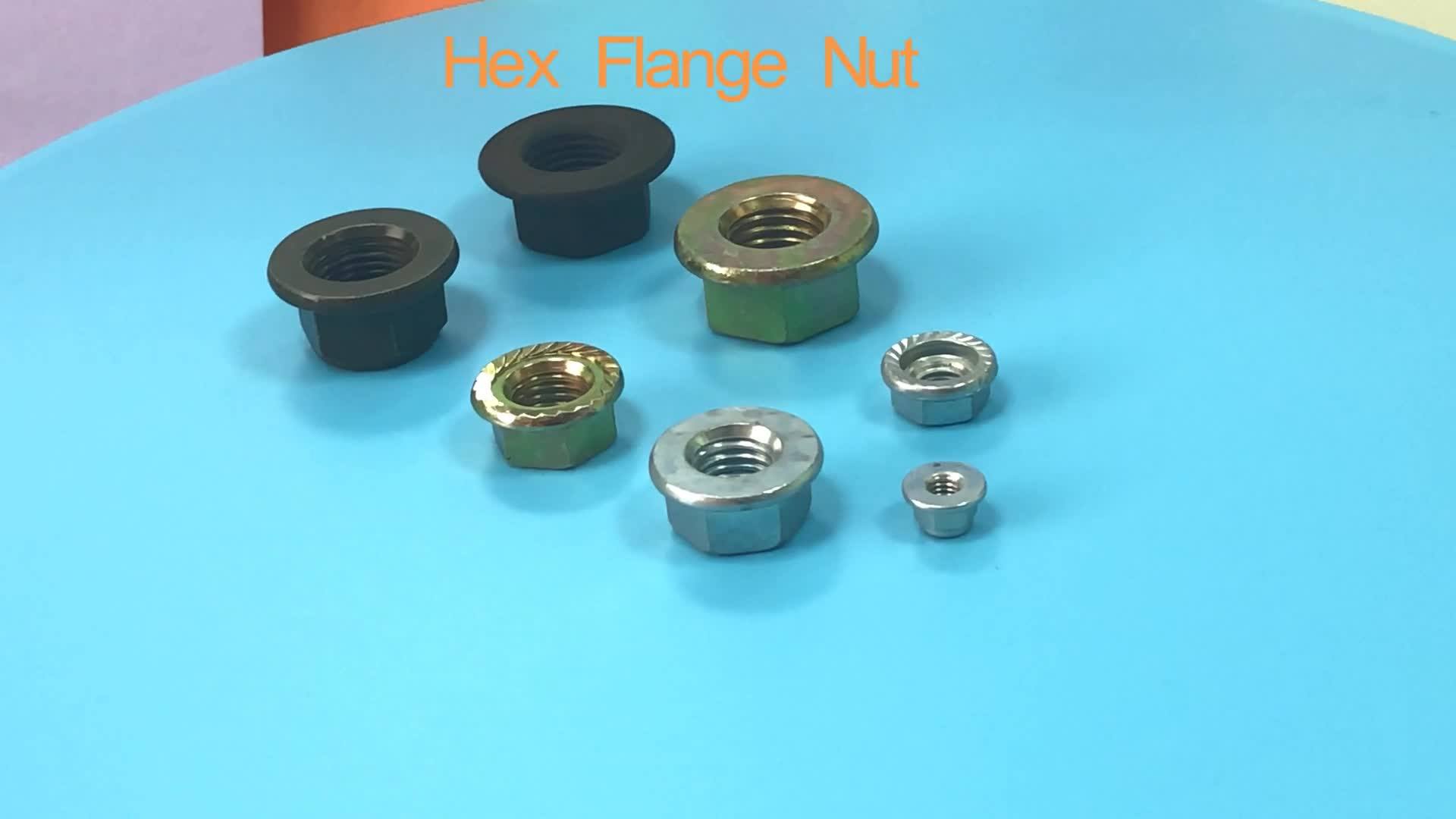 A307 Large Stainless Hex Flange Nut - Buy Hex Flange Nut,Flange Nuts ...