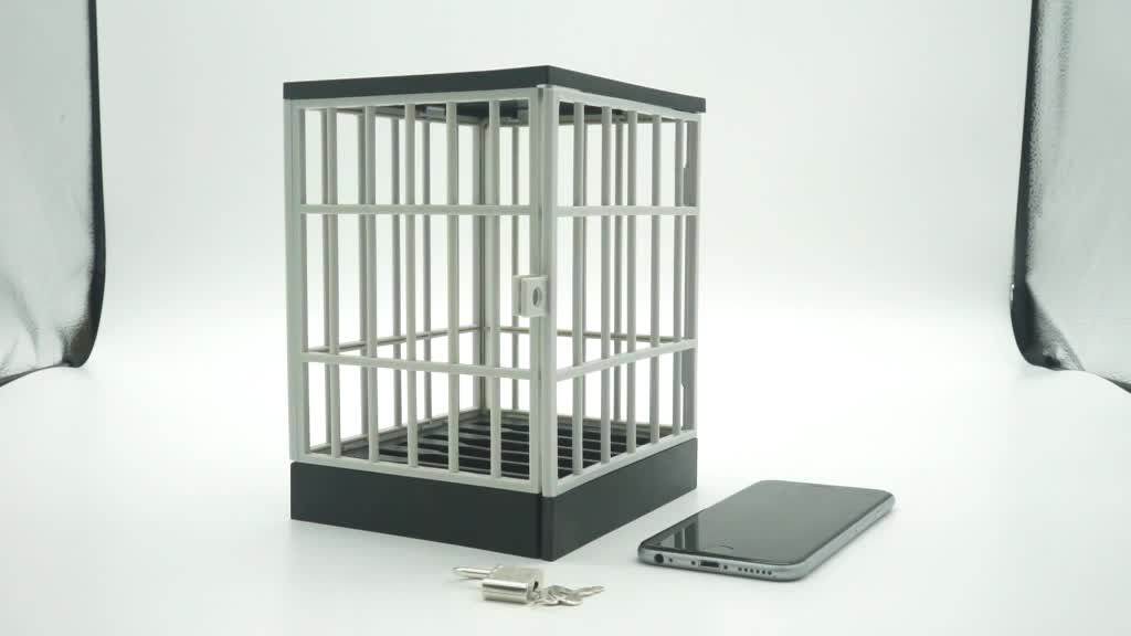 Phone Cage,Mobile Phone Jail Cell Prison Lock Up Safe Smartphone Home ...