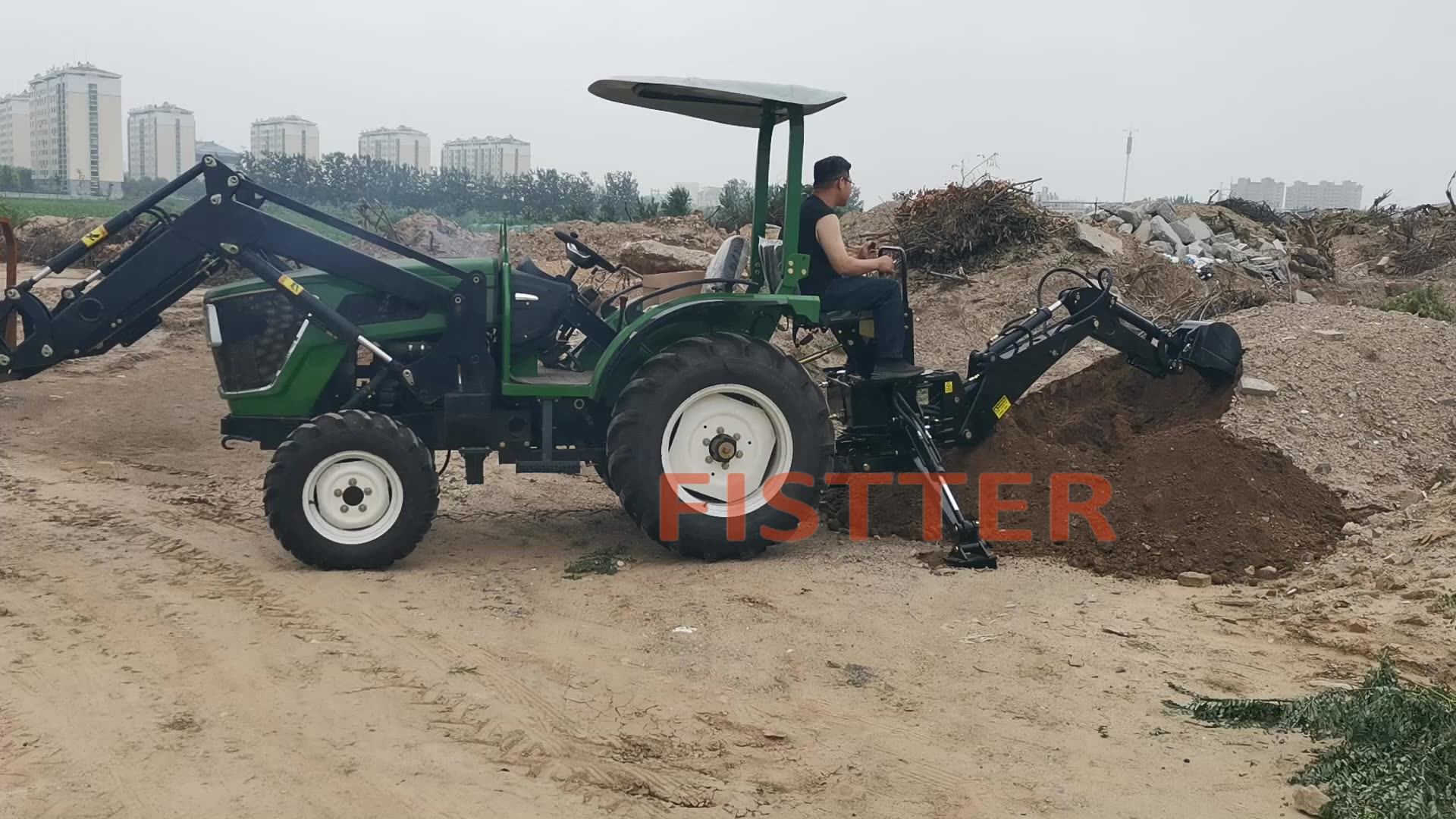 Fistter Farm Tractor Mounted Towable Backhoe Digger 3 Point Hitch ...