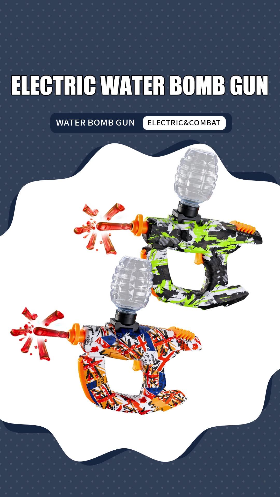 Chengji Outdoor Shooting Game Electric Splatter Crystal Soft Bomb Water ...