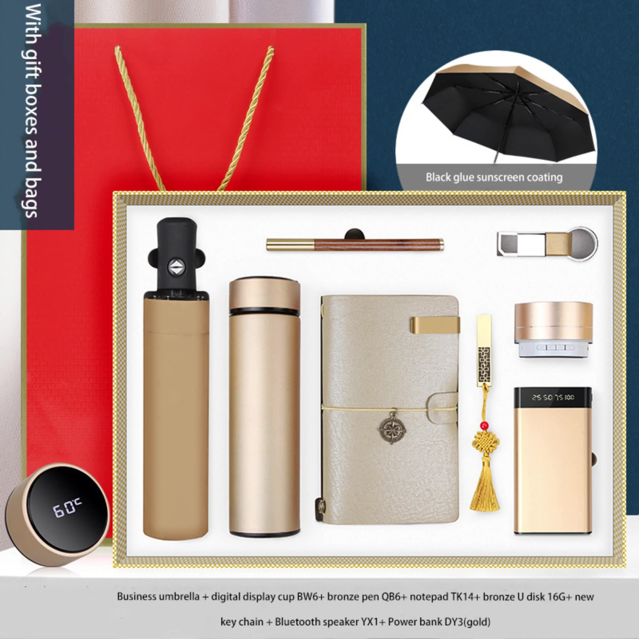 Stainless Steel Vacuum Cup Coffee Thermos Corporate Gift Set Luxury ...