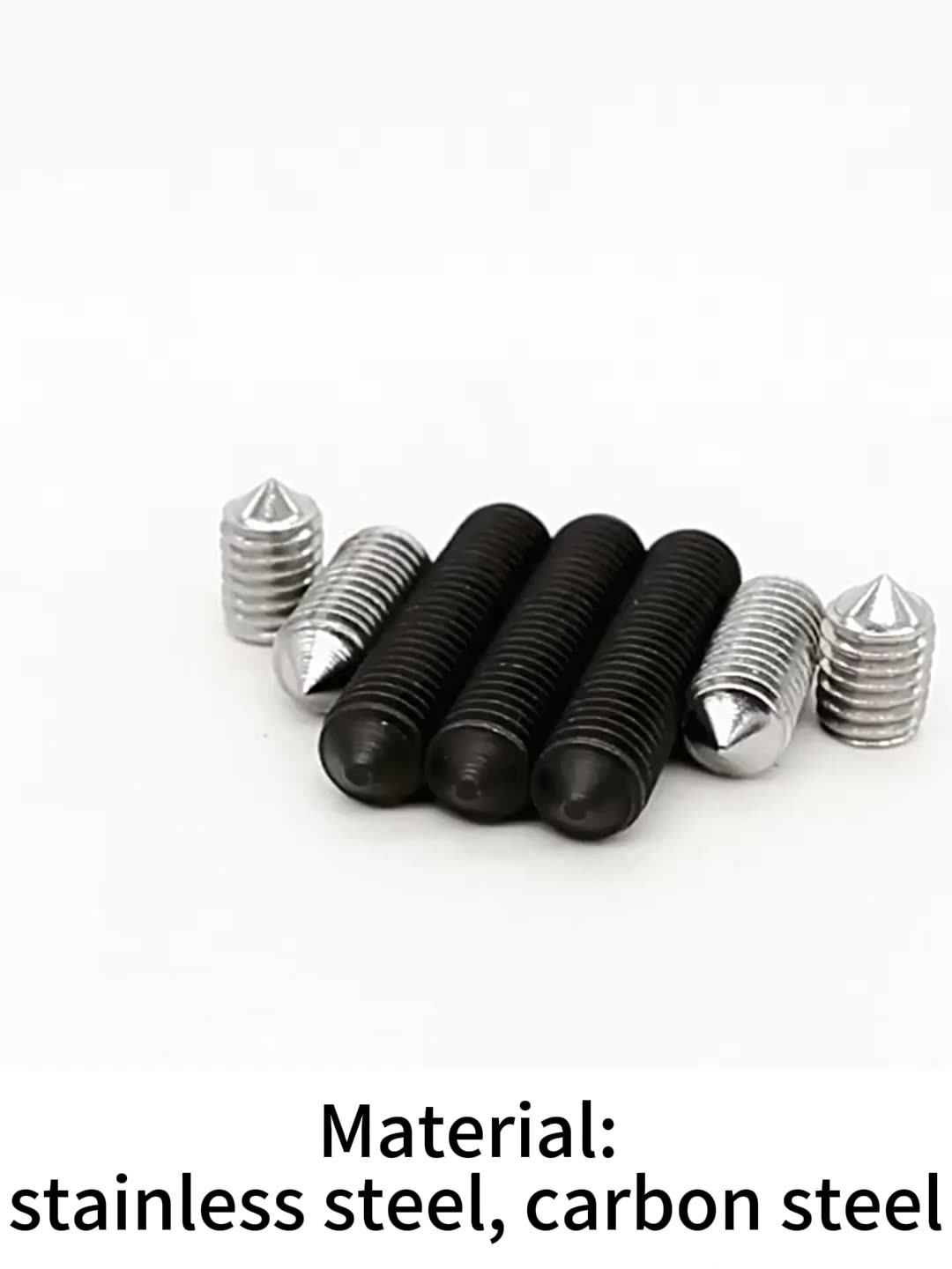 Slotting Setting Allen Screw Socket Set Screw With Cone Point Steel ...