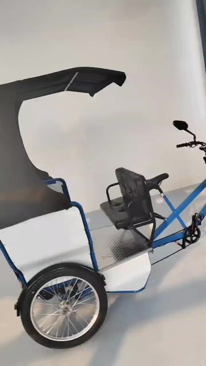 5 Seater Electric Pedicab Rickshaw 3 Wheel Pedal Bicycle Rickshaw ...