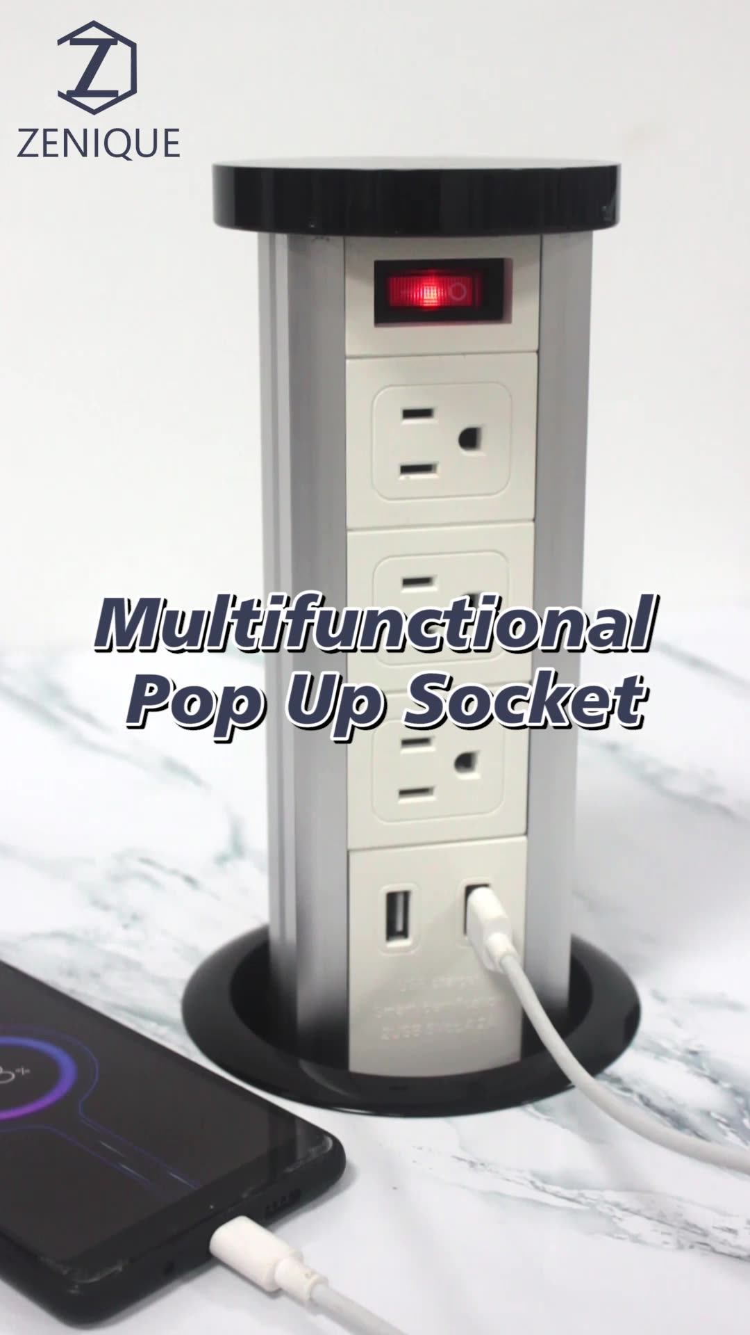 Office Conference Table Pop Up Plug Power Outlet Socket For Table Desk ...