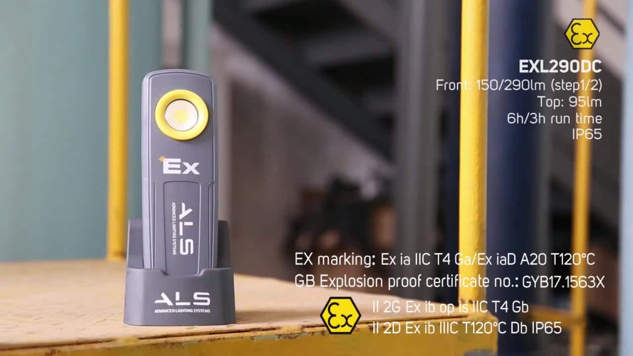 Als Led Rechargeable Light Li-ion Battery Explosion Proof Light Ip65 ...