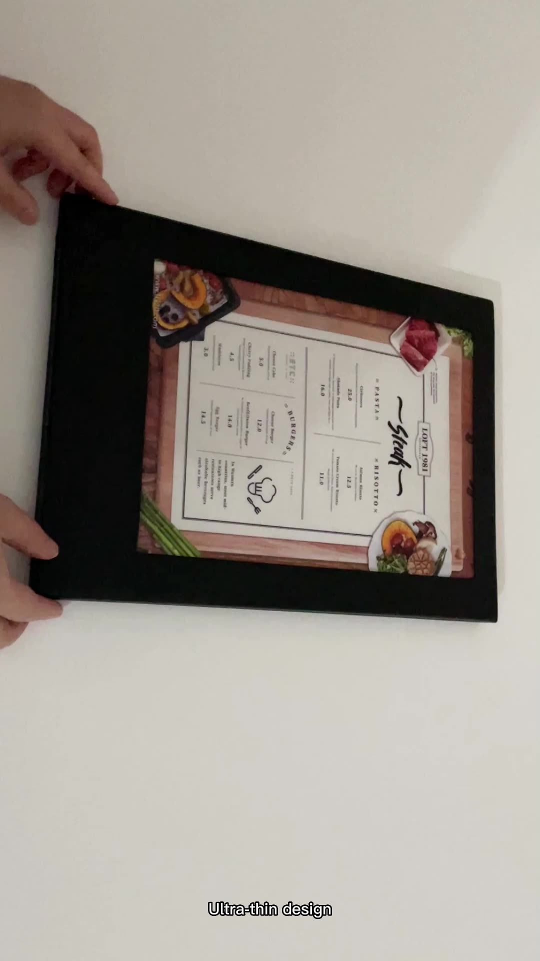 Restaurant Menu Displays Led Light 2 Panel 3 Light View Led Menu Led ...