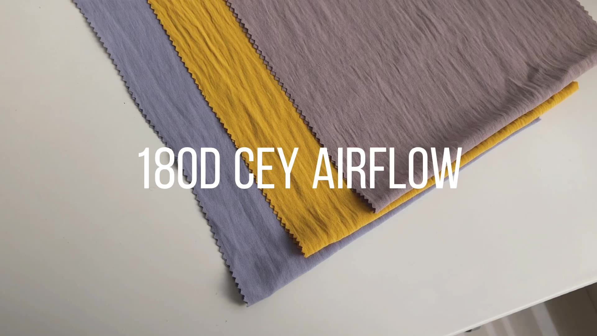 High Quality Crepe Dyeing 180d Cey Plain Airflow Solid Crushed Woven ...