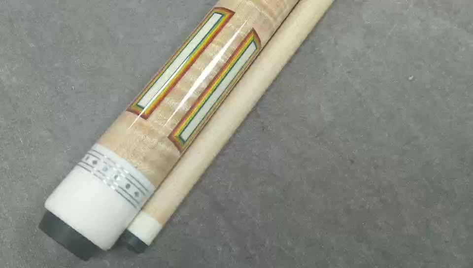 Xmlinco 1/2 Split Cues Curly Cocobolo Ebony Handmade Inlay Carom Pool ...