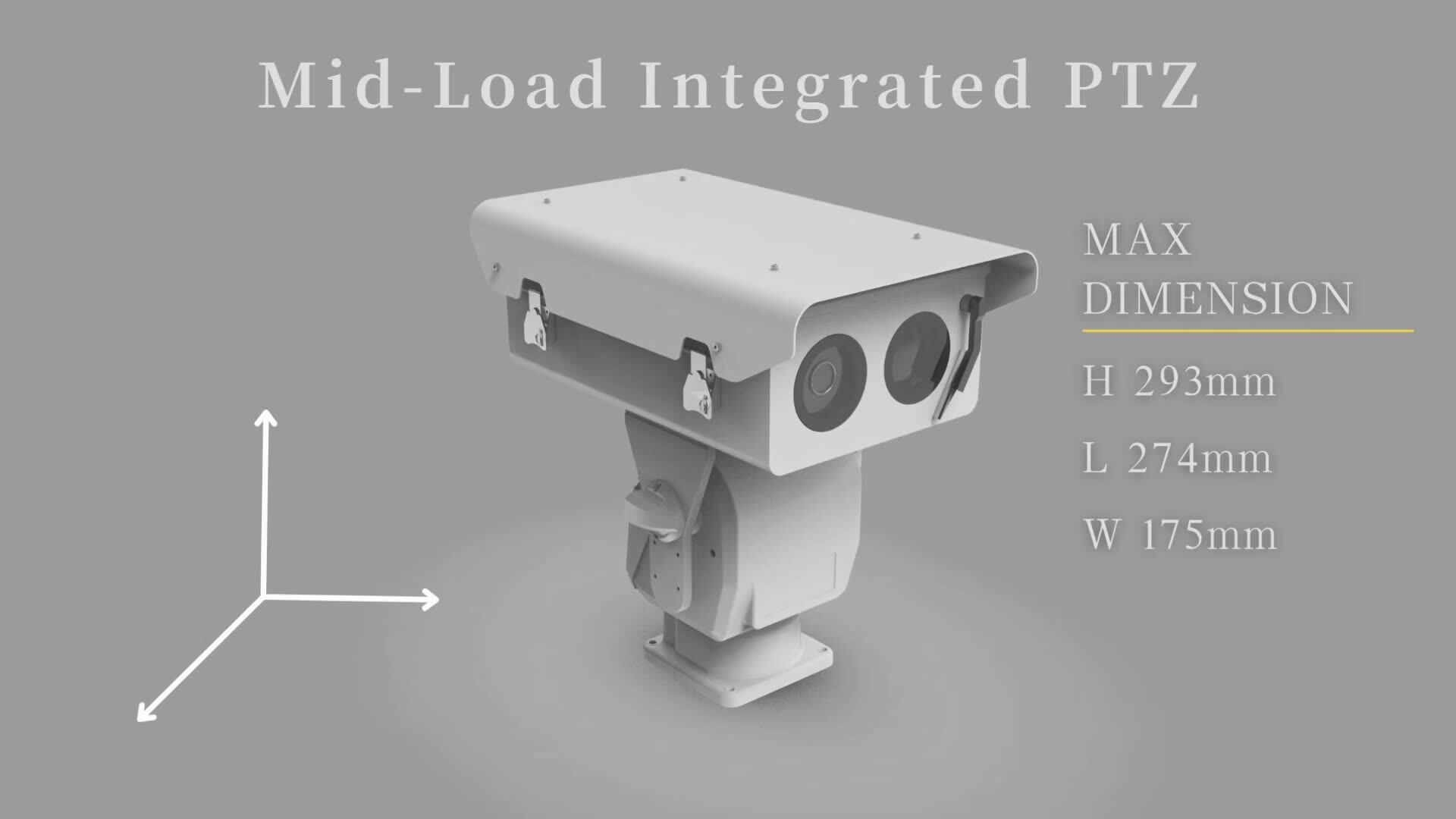 Motorized Gimbal Camera Pan Tilt Head With Remote Control Rs485 422 Jec ...
