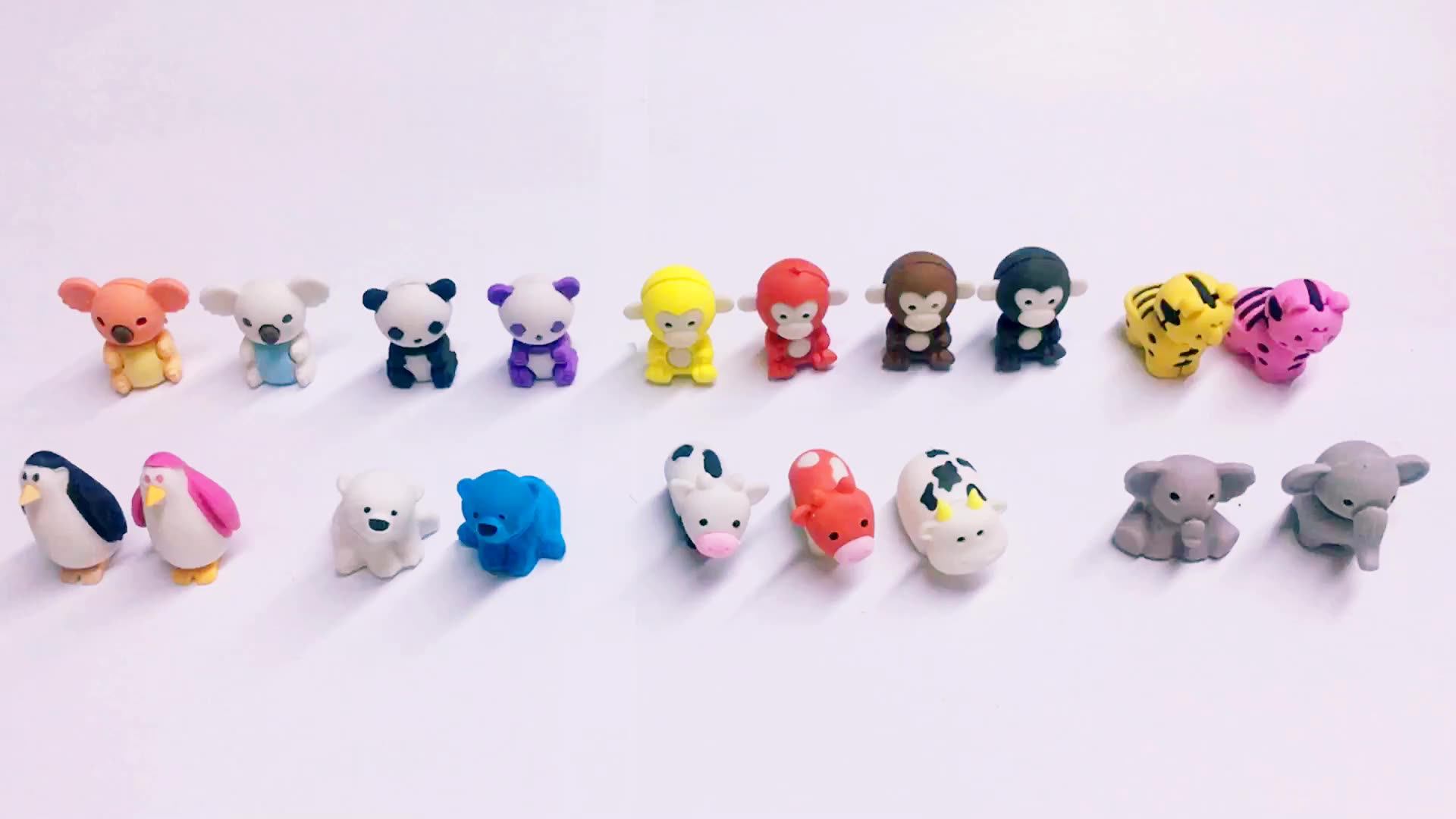 Promotion Products Cute 3d Animal Elephant Shaped Pencil Eraser Kawaii ...