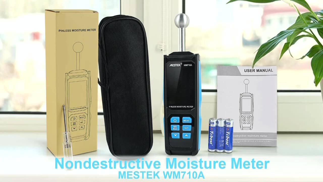Wm710a Moisture Meter Wood Cardboard Lumber Concrete Buildings Humidity ...