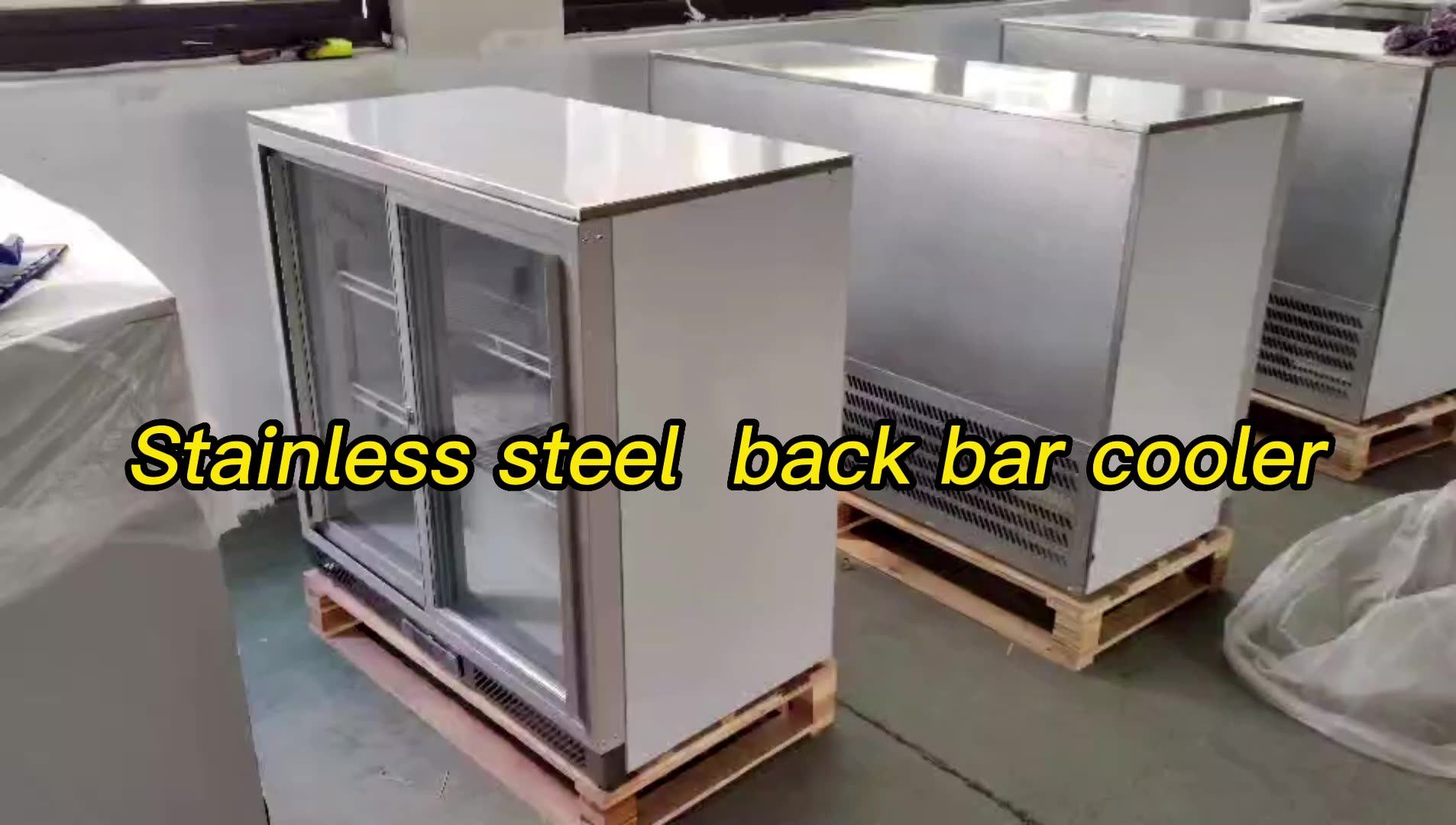 Commercial Bar Fridges Under Counter Double Door Bar Fridge Glass Door ...