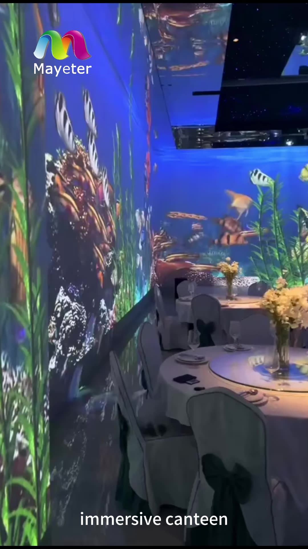 Popular Dining Room 3d Mapping Projection Wall Floor Interactive ...