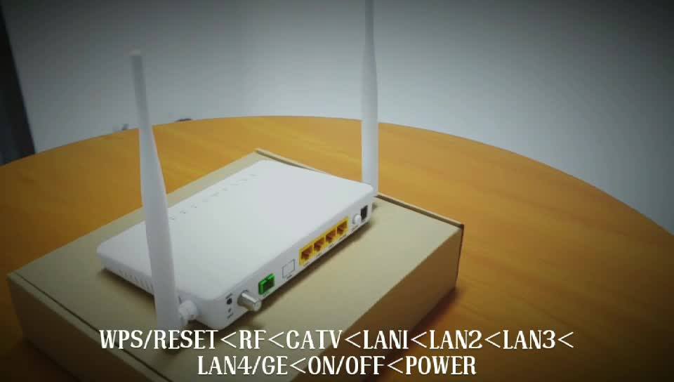 Gpon Terminal Wireless 4 Ports Wifi/ 1ge Port Fiber Optical Modem 4x 10 ...