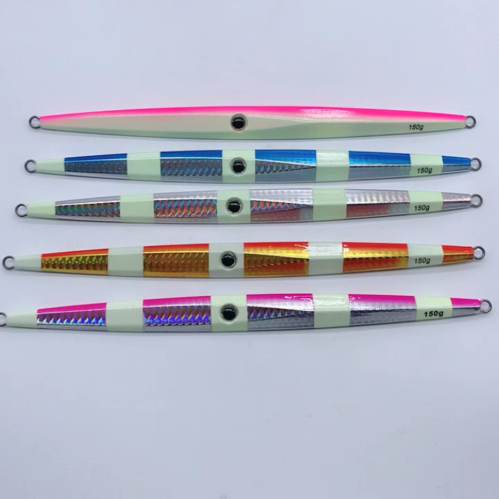 Glow Strip Speed Jig 150g 200g 250g 300g Saltwater Fishing Jig Lure ...