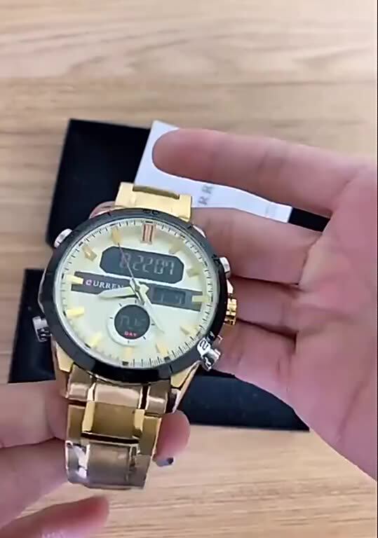 Curren 8384 Electronic Watch For Men Multi-function Chronograph Date ...