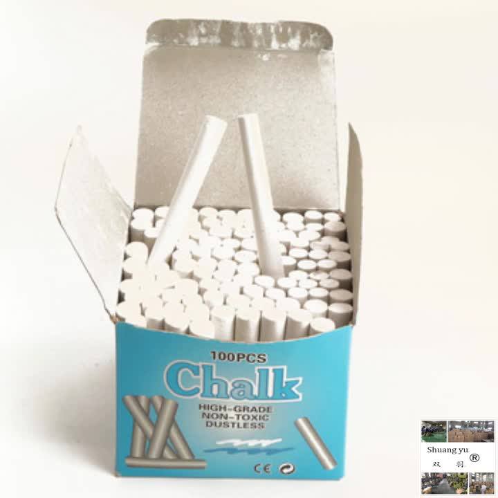 Wholesale Jumbo Dustless Bright White Chalk For Office Stationery ...