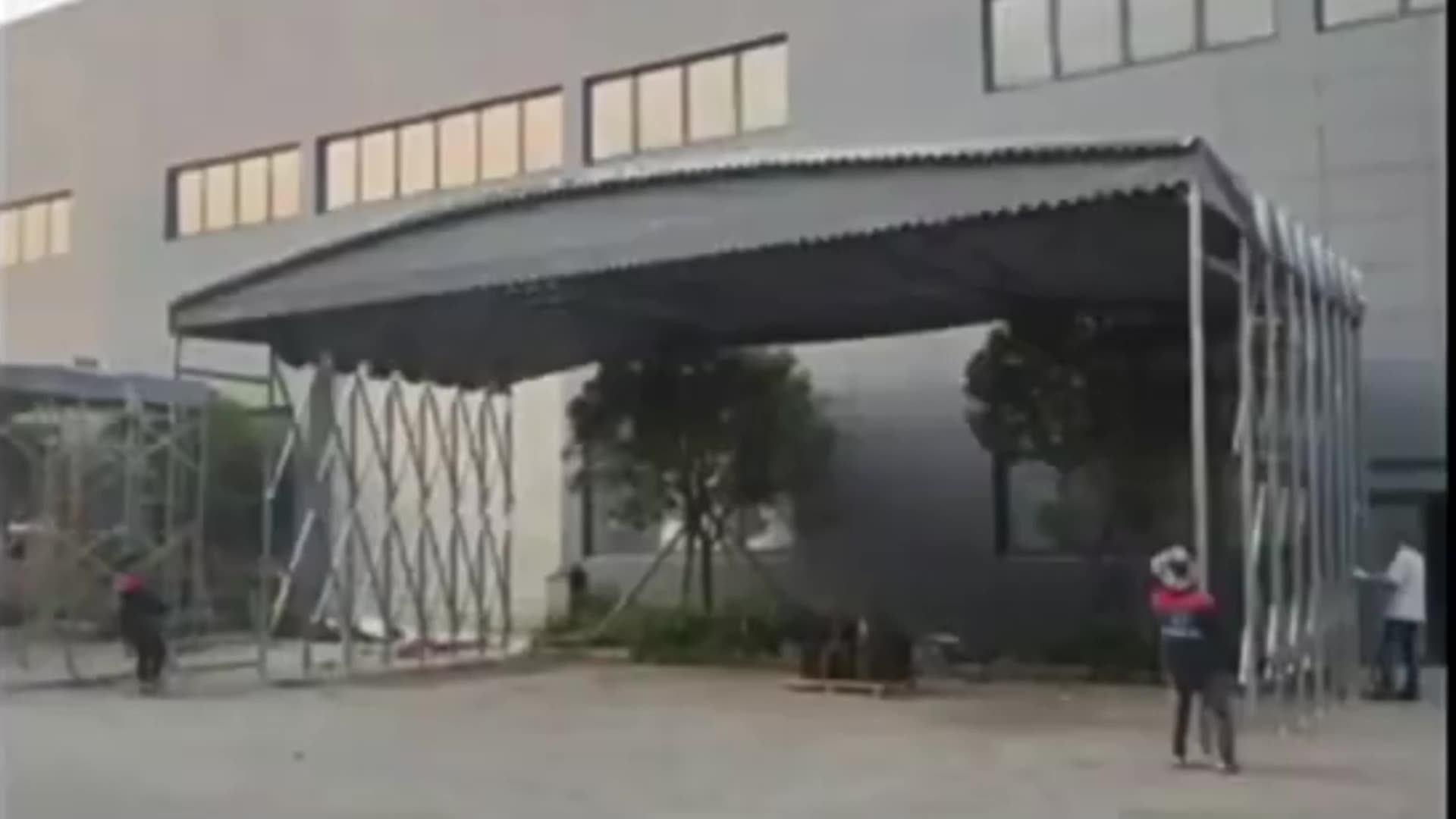 Customizable Large Stalls Push-pull Tents And Movable Rainproof And ...