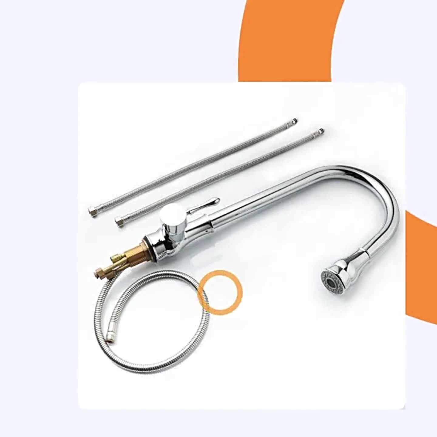 201 Black Color Pull Down Single Head Mixer Water Kitchen Faucet Upc ...