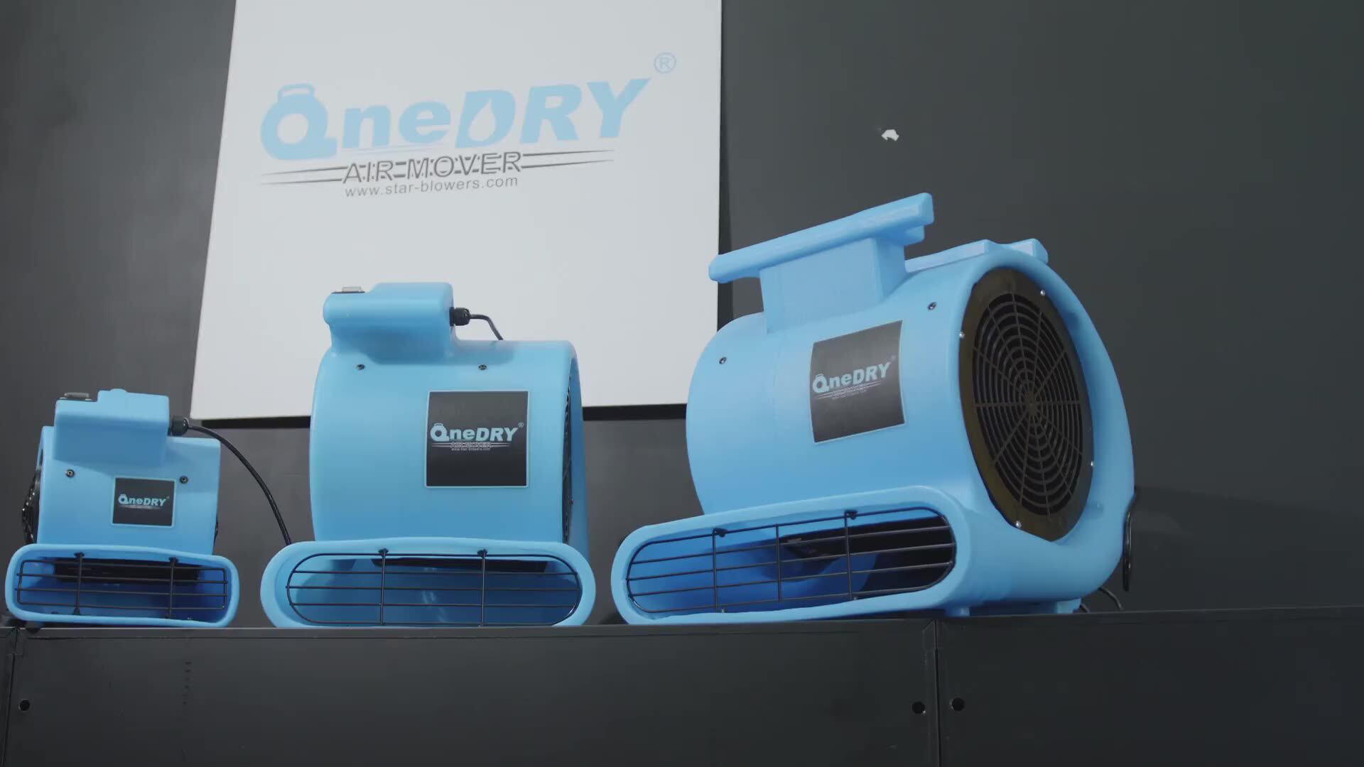 Onedry 1/12hp Mini Air Mover Floor Blower Fan Stackable Blower Carpet ...