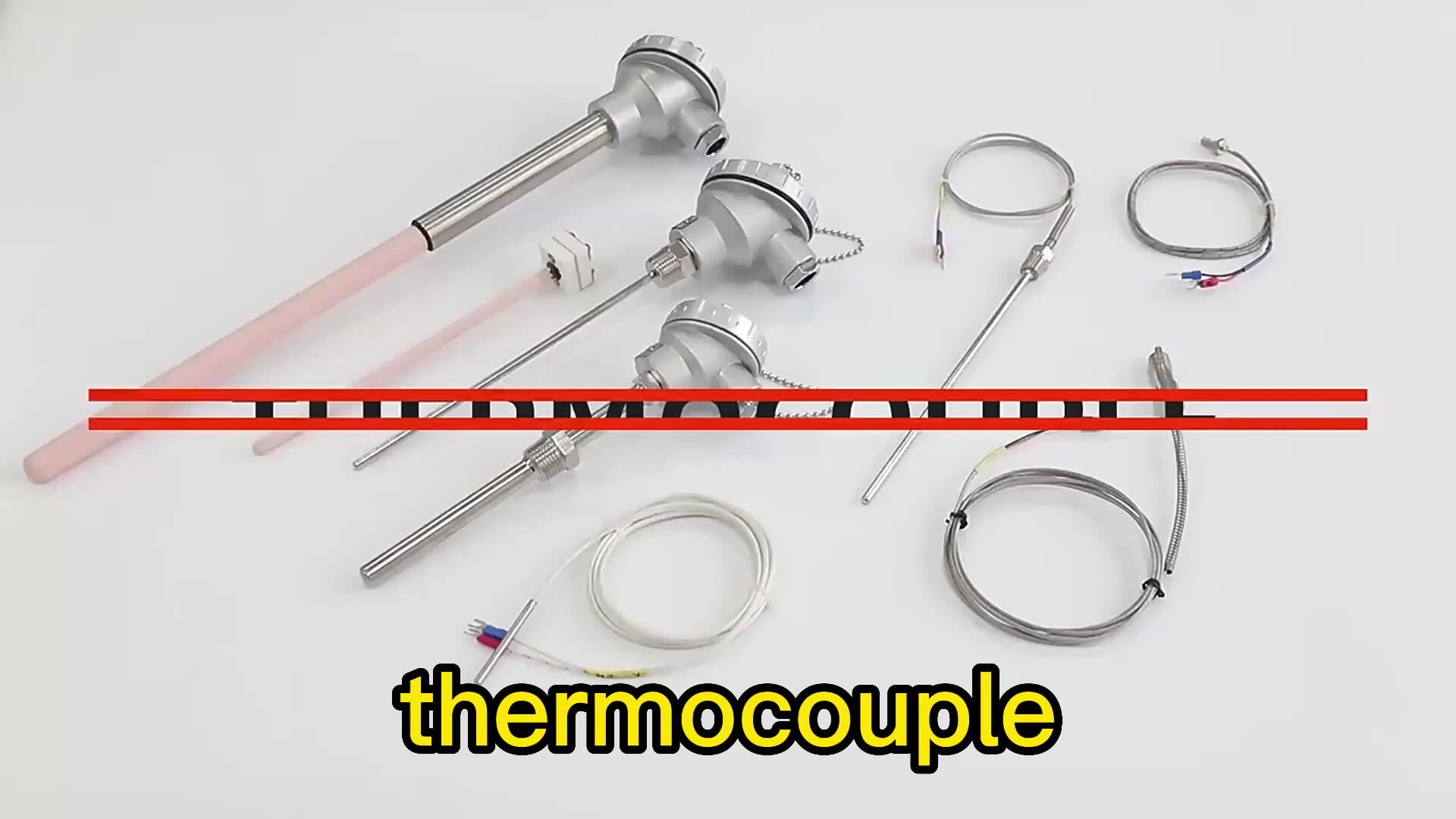 Industrial Stainless Steel Probe Spring Adjustable Temperature Sensor E ...