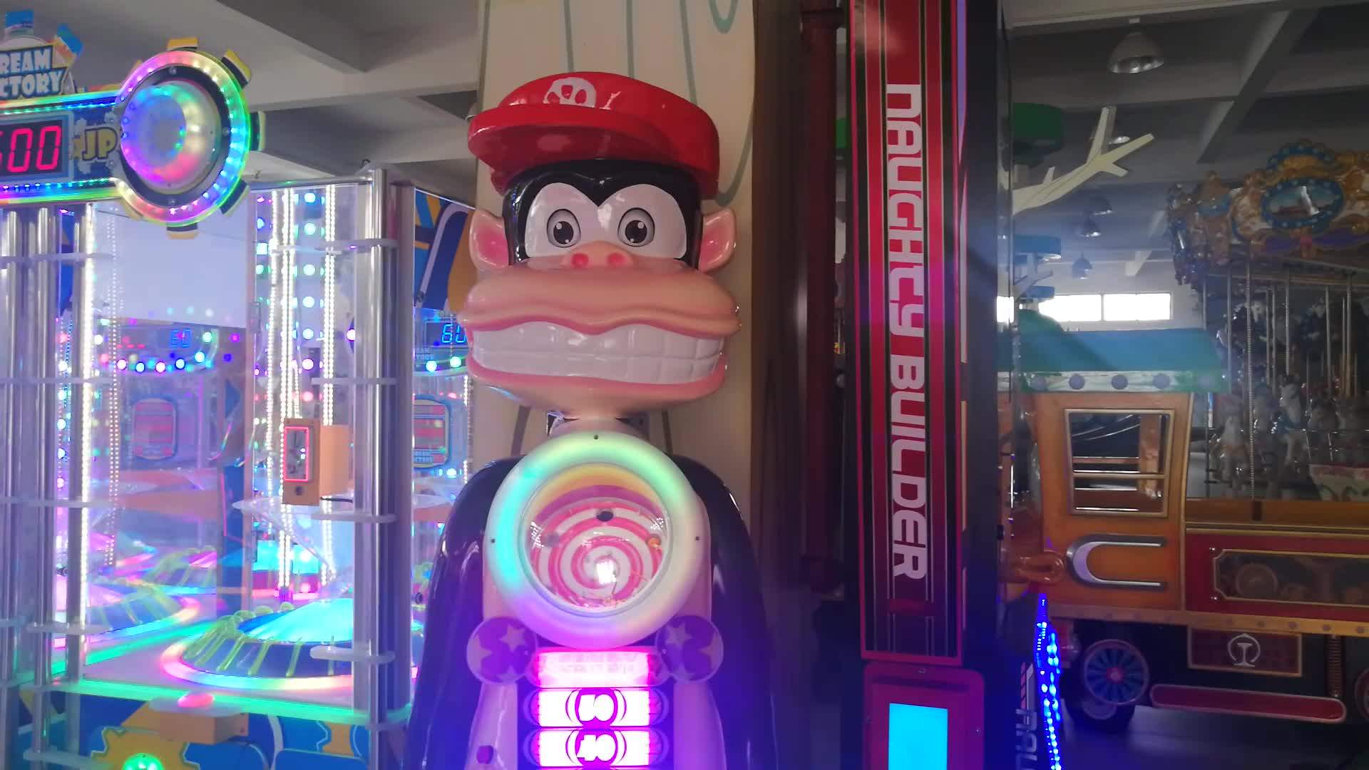 Hotselling Coin Operated Hit Monkey Hammer Amusement Redemption Lottery ...