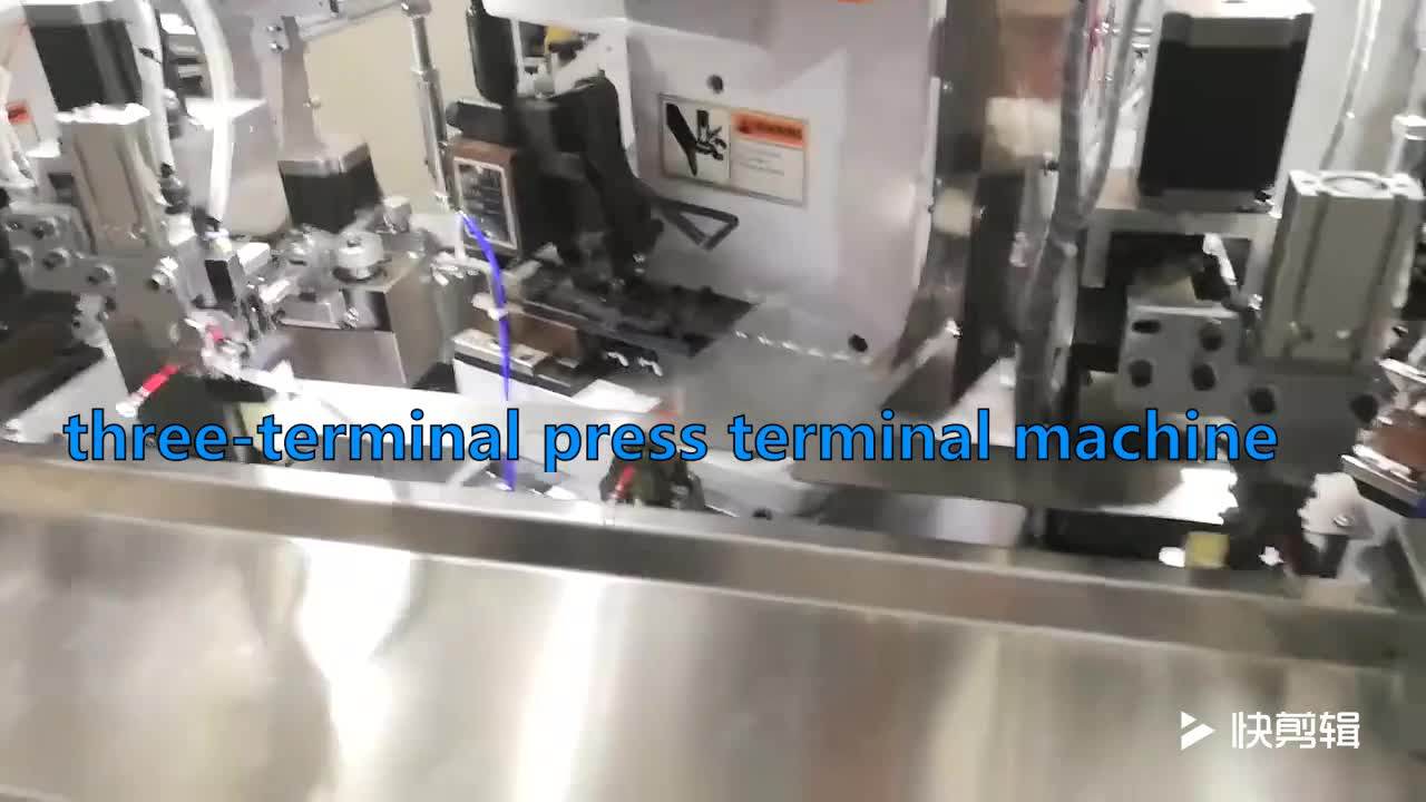 Fully Automatic Cnc Three-terminal Press Terminal Machine Three End ...