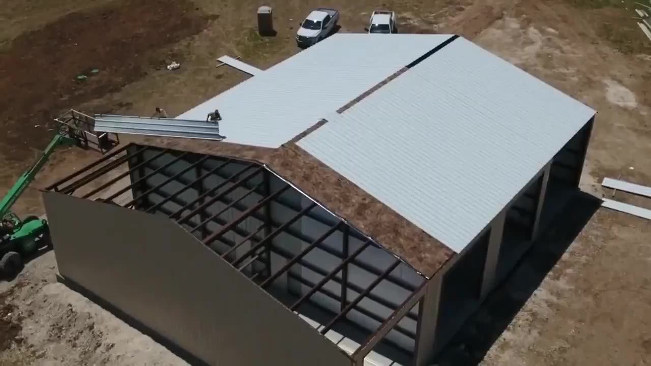 Cheap Prefab Prefabricated Light Steel Cattle Shed Farm Modern Cow Shed ...