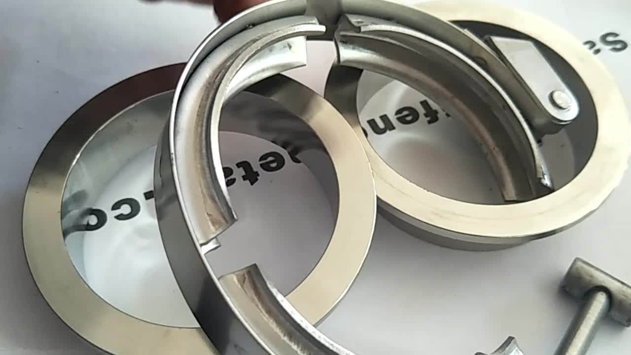 2.5'' Stainless Steel V Band Quick Release Clamp Collar Flanges Sets Ss ...