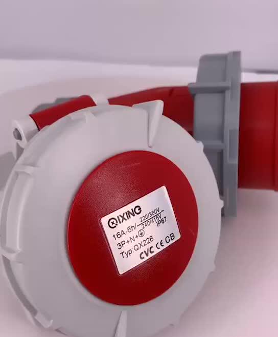 Ip67 400v Red 6h 5 Poles 16a Explosion Proof Single Phase Industrial ...