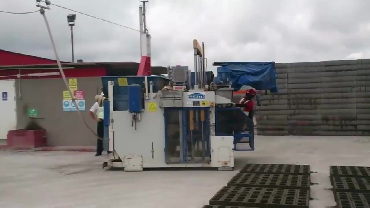 Hollow Cement Interlock Interlocking Brick Making Machinery Automatic ...