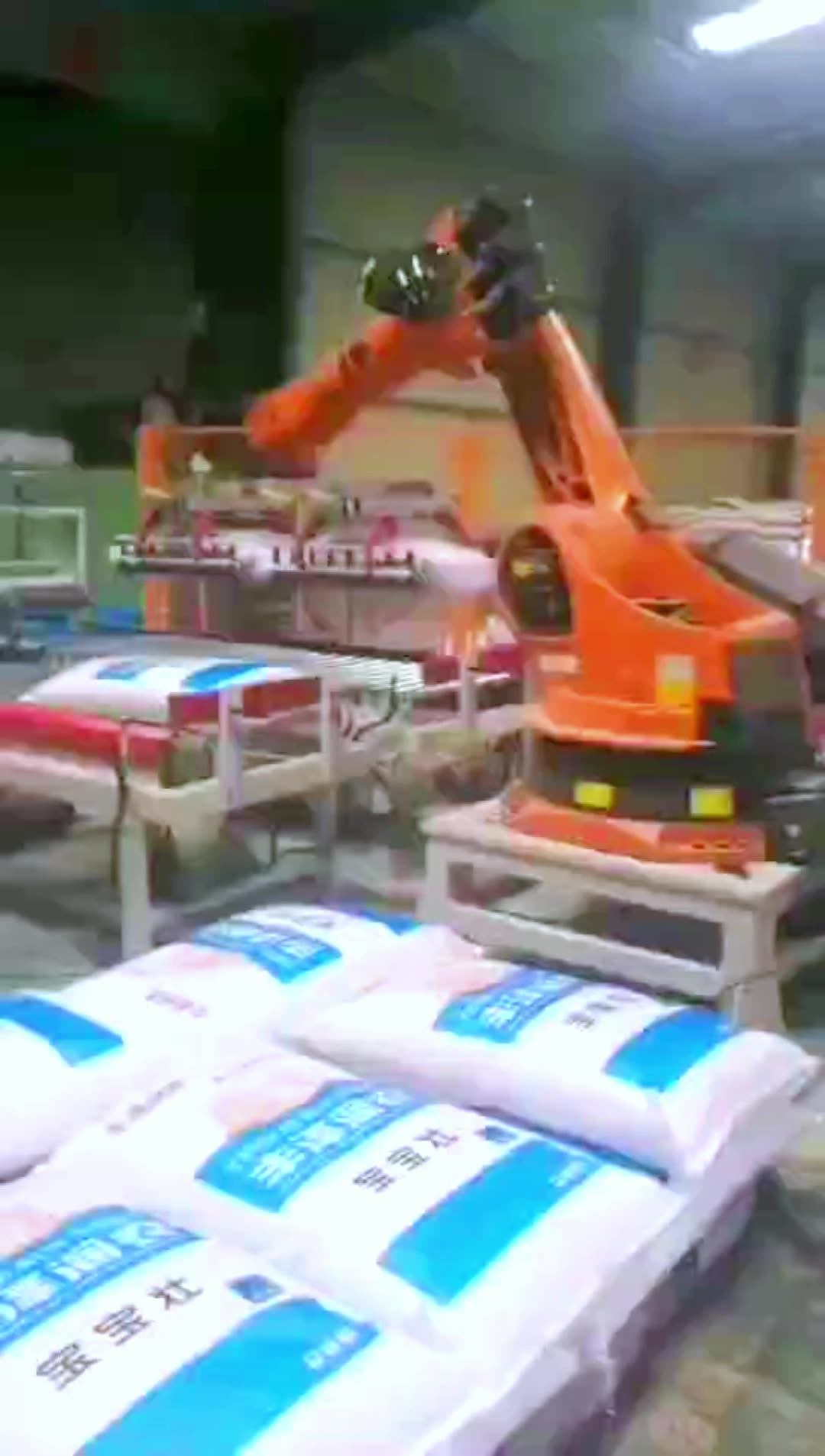 Manual Concrete Block /brick Cuber/ Pallet Machine Full Automatic Robot ...