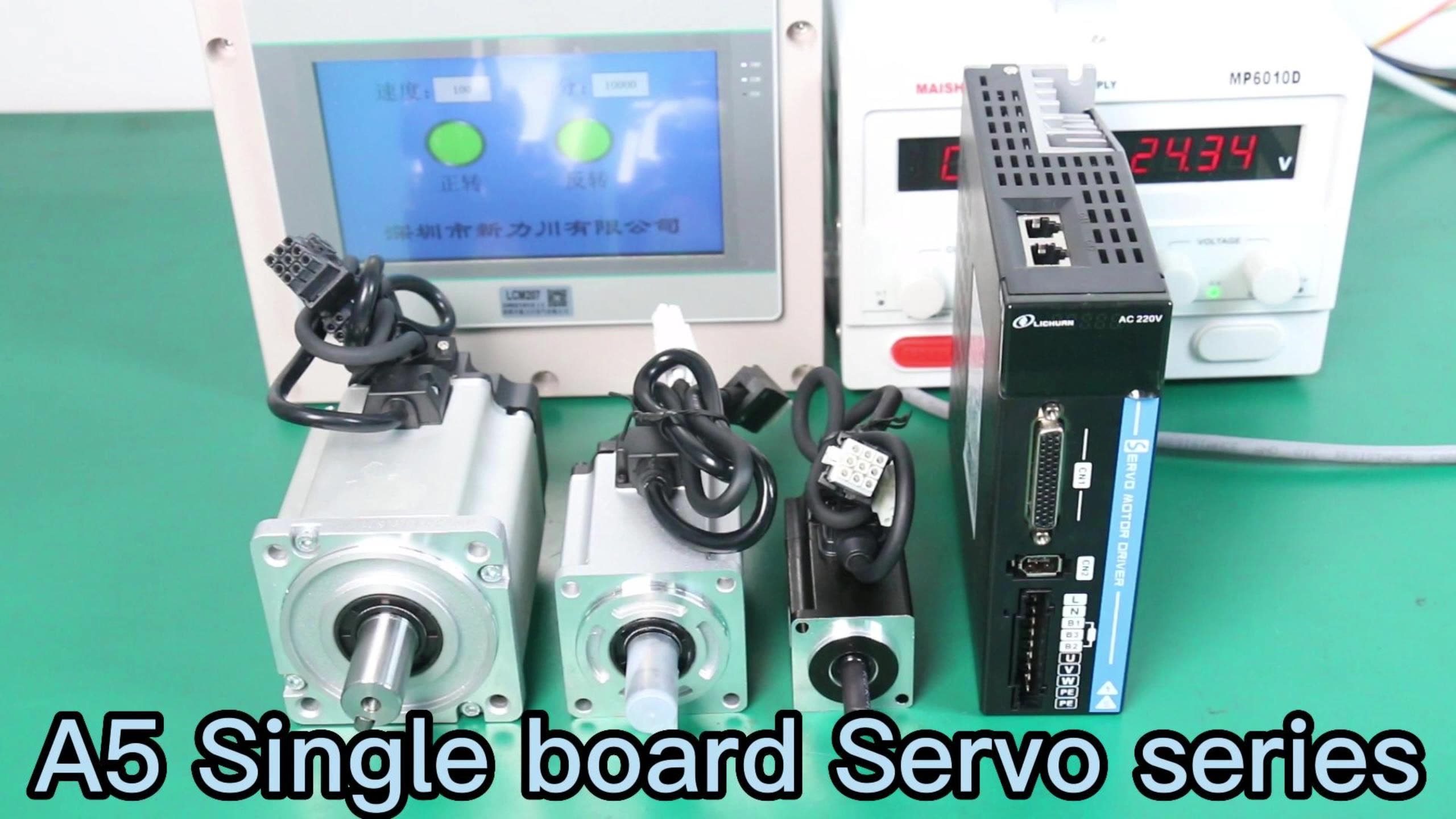 Lichuan Cnc Servos 750w 80mm 220v 3a 2.39n.m 3000rpm 17bit Absolute Value Servo Motor Driver ...