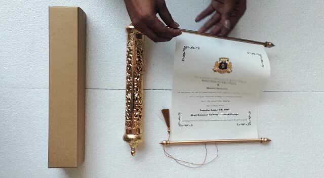 Custom Made Laser Engraved Plastic Scroll Tubes Suitable For Scroll ...