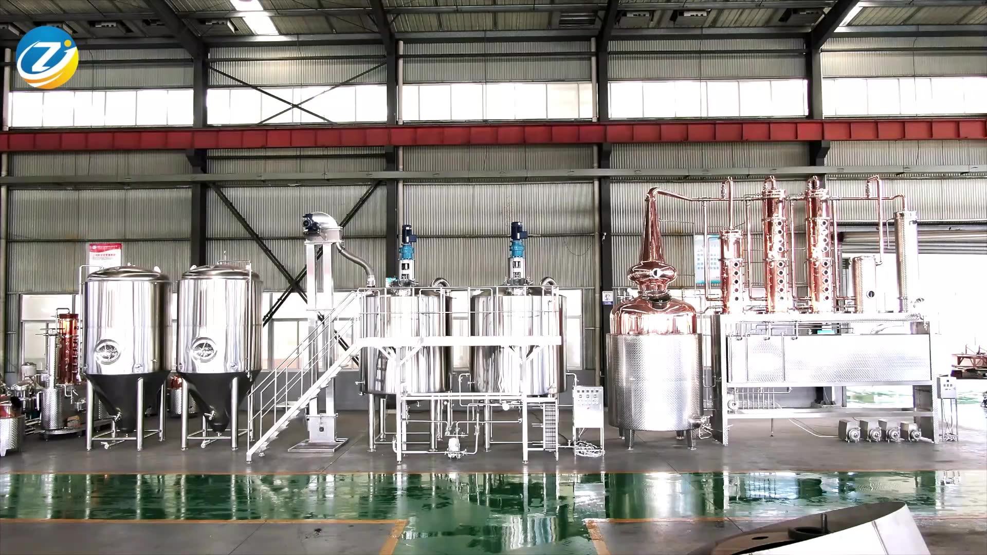 1500l Alcohol Column Still Distiller Ethanol Distillation Alcohol ...