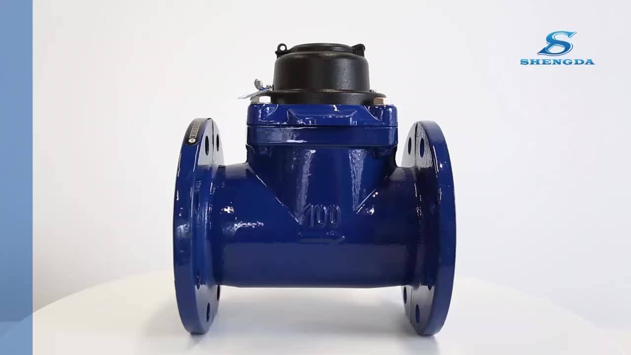 Mechanical Helical Vane Type Water Flow Meter Horizontal Woltmann Water ...